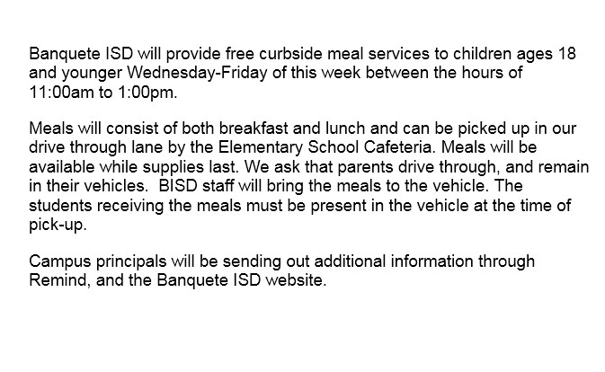 Banquete ISD / Homepage